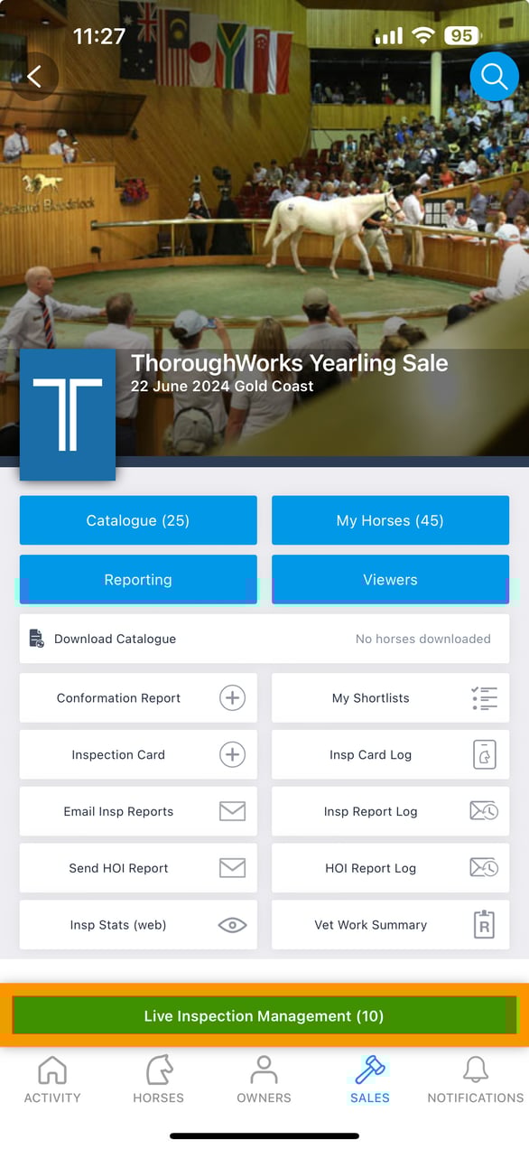 Send inspection cards to workspaces